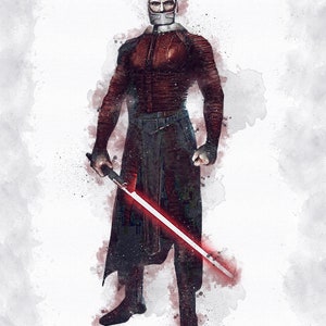 DARTH MALAK Darth Malak Poster Darth Malak Digital Star Wars Poster ...