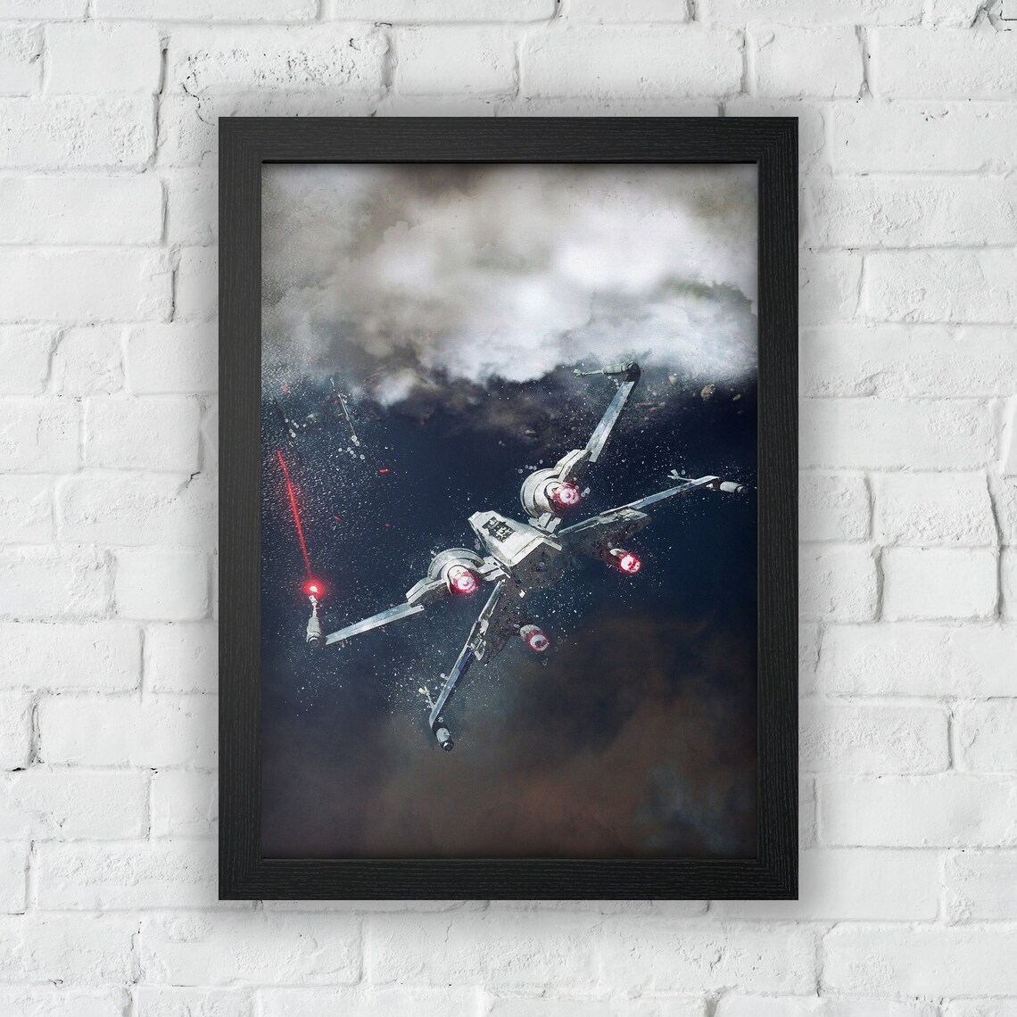 X WING POSTER X Wing Print Star Wars Poster Star Wars | Etsy