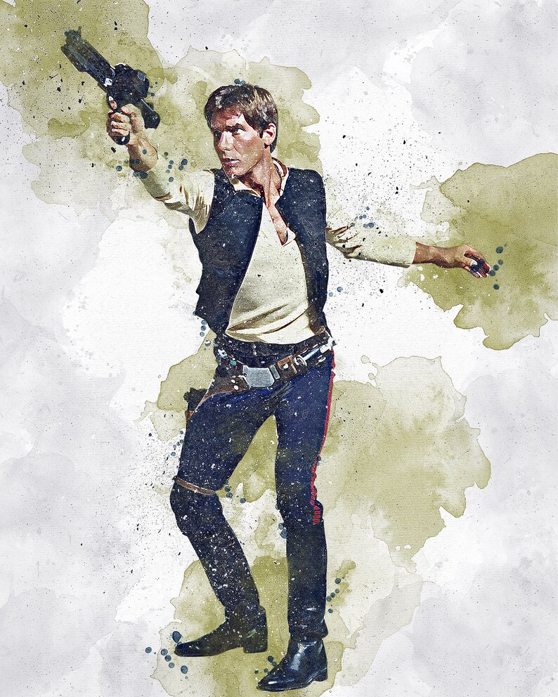 HAN SOLO Han Solo Digital Star Wars Poster Digital - Etsy
