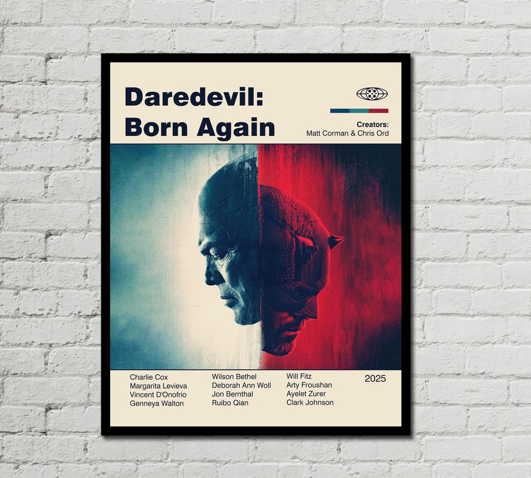 DAREDEVIL POSTER - Marvel Poster - Digital Art - Printable Art - Wall ...