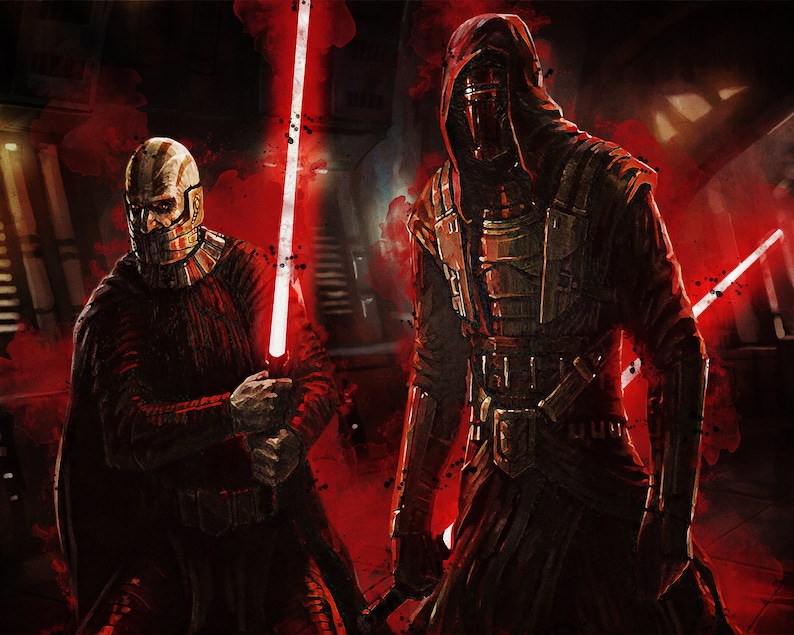 STAR WARS POSTER - Knights of Old Republic Poster - Darth Malak, Darth ...