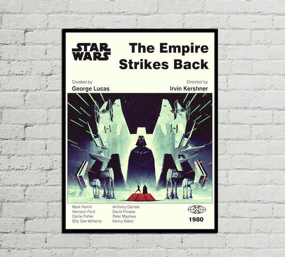 STAR WARS POSTER Mid Century Modern Poster Minimalist - Etsy