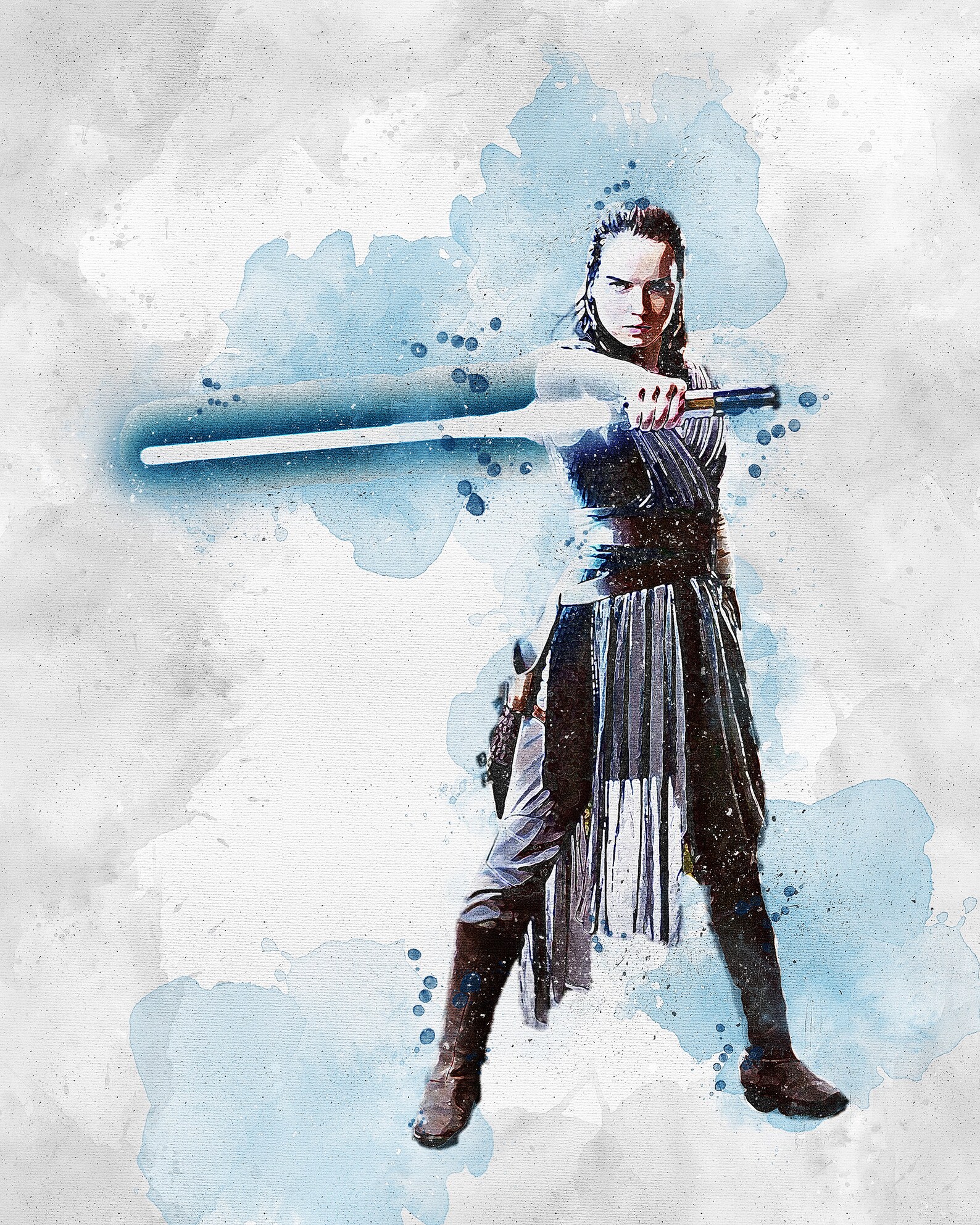 REY Rey Poster Rey Digital Star Wars Poster Digital - Etsy