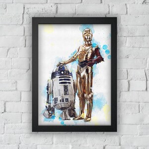 R2-D2 & C3PO Poster R2-D2 C3PO Star Wars Poster Digital Download ...
