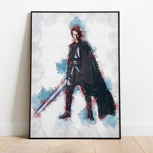 ANAKIN SKYWALKER POSTER - Star Wars Poster - Jedi Poster - Unframed ...