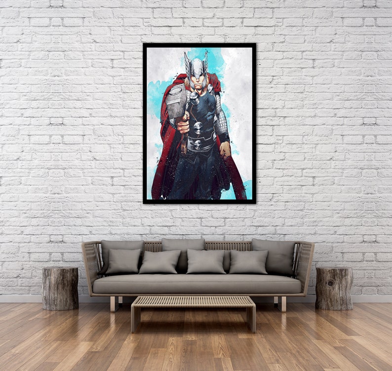 THOR Thor Digital Marvel Poster Avengers Poster | Etsy