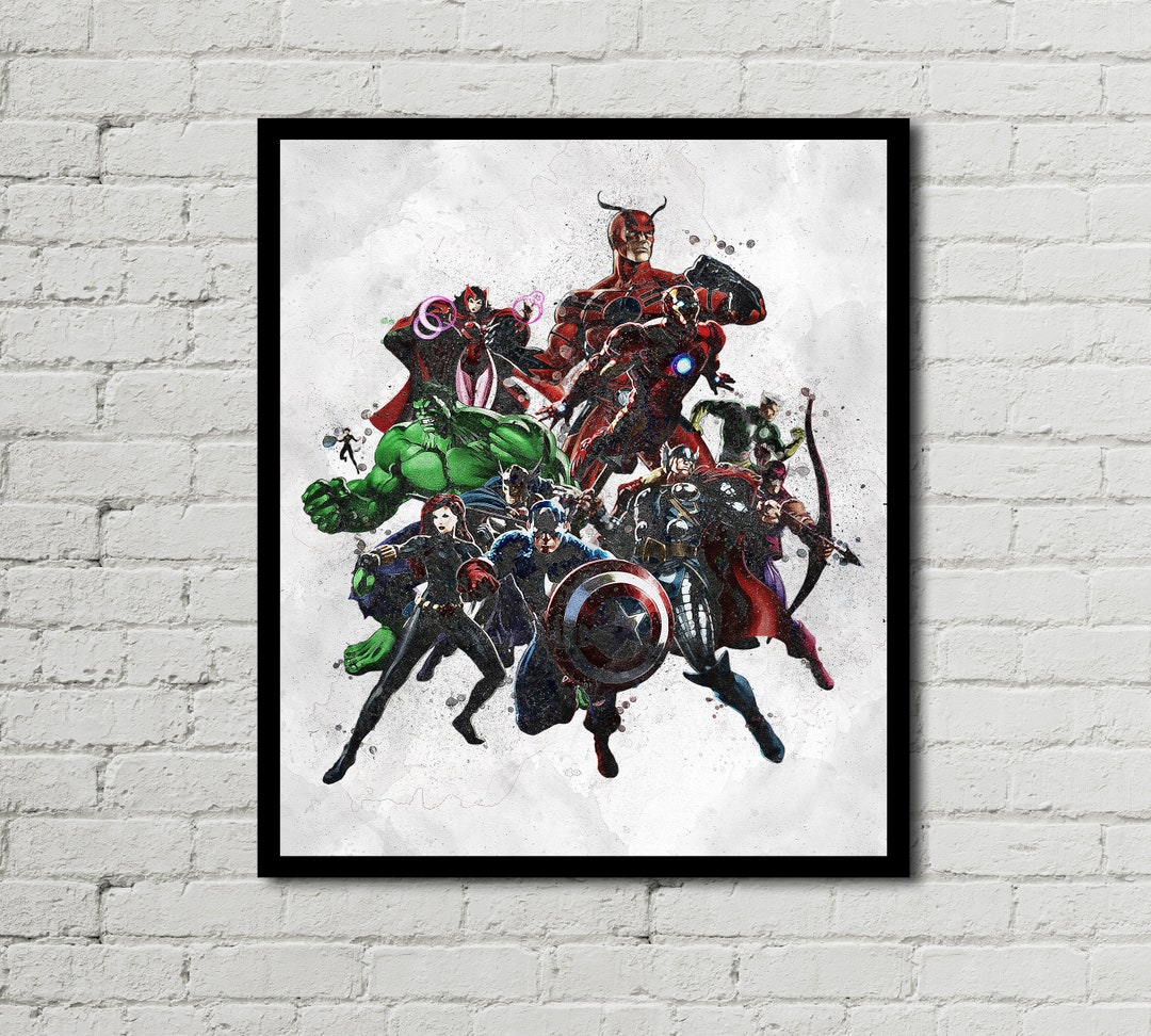 MARVEL HEROES - Marvel Heroes Digital - Avengers Poster - Digital ...