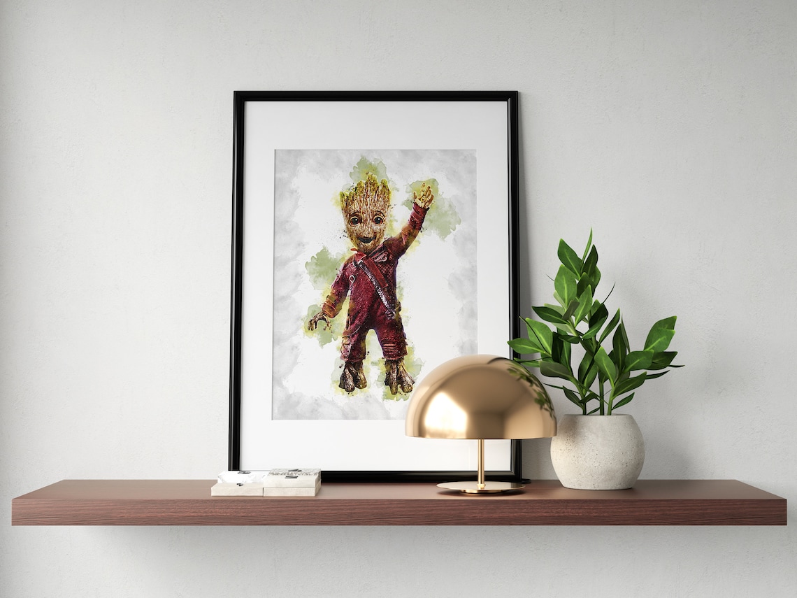 BABY GROOT Baby Groot Poster Marvel Poster Guardians of - Etsy