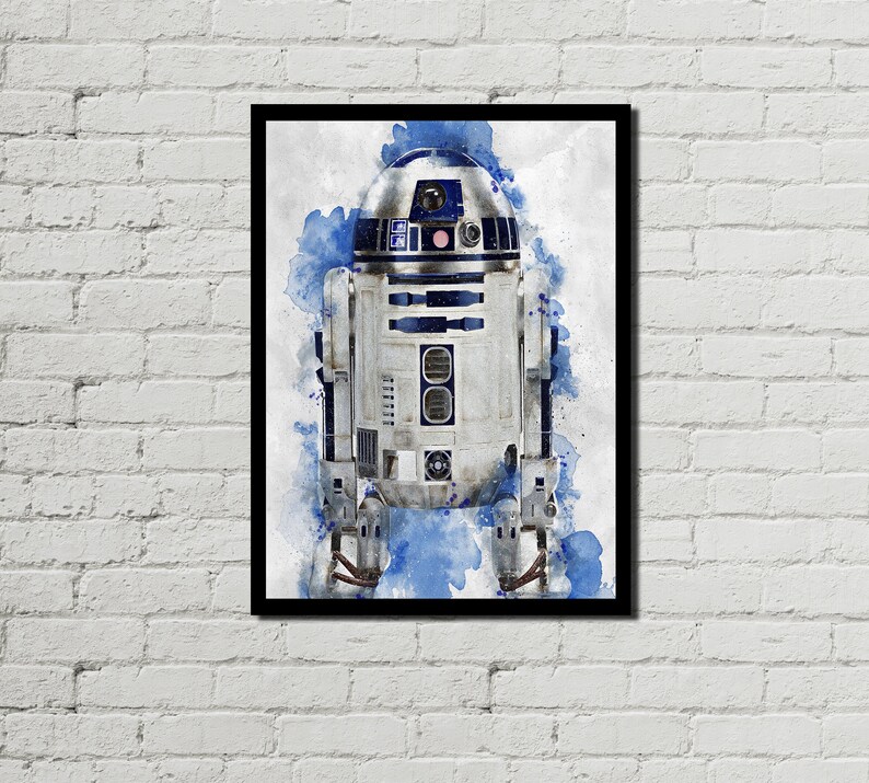 R2-D2 R2-D2 Poster R2-D2 Digital Star Wars Poster - Etsy