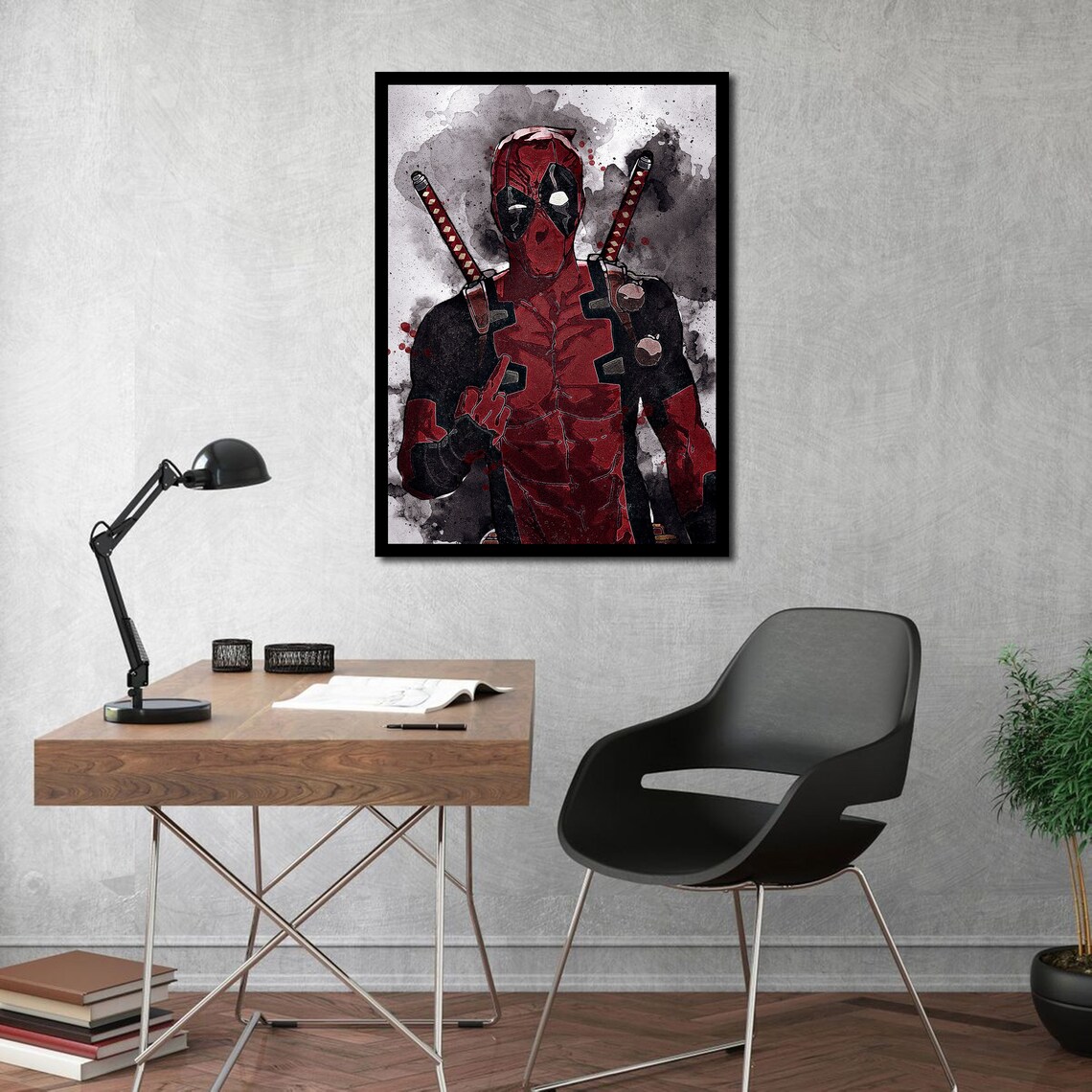 DEADPOOL Deadpool Digital Marvel Poster Digital Download | Etsy