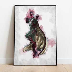 VISION - Vision Digital - Marvel Poster - Avengers Poster - Digital ...