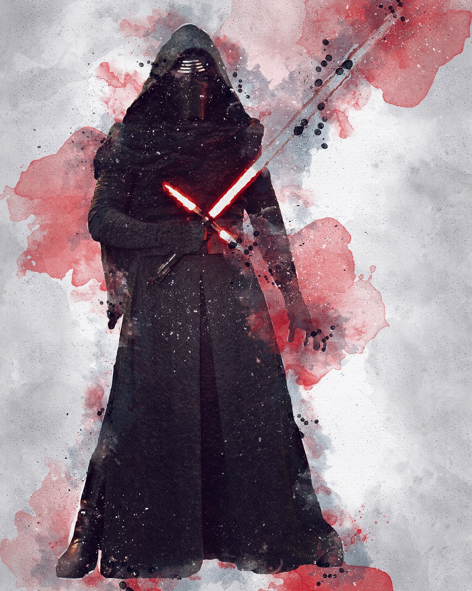 KYLO REN Kylo Ren Poster Kylo Ren Digital Star Wars - Etsy