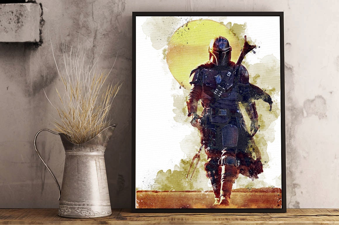 MANDALORIAN POSTER Star Wars Poster Star Wars Print | Etsy