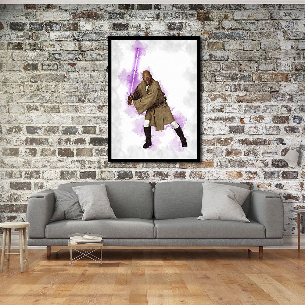 MACE WINDU Mace Windu Poster Mace Windu Digital Star - Etsy Singapore