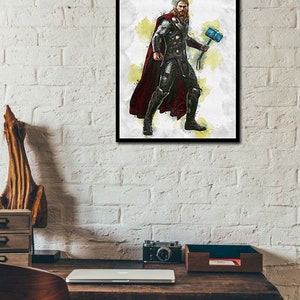 THOR - Thor Digital - Marvel Poster - Avengers Poster - Digital ...