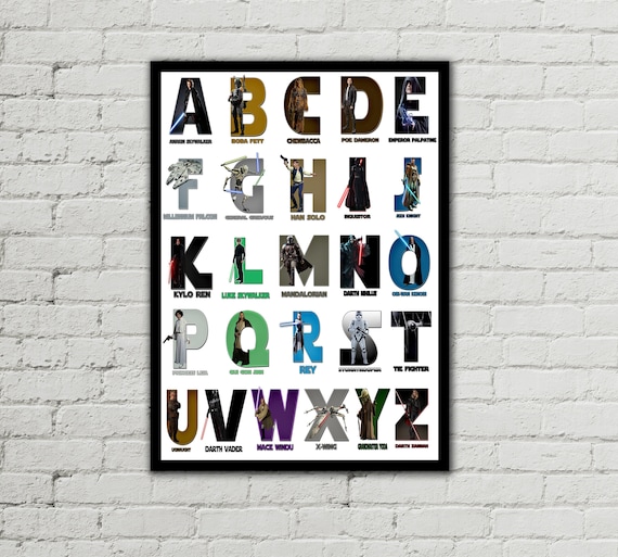 Printable Star Wars Alphabet Galactic Basic (Aurebesh) Alphabet Chart