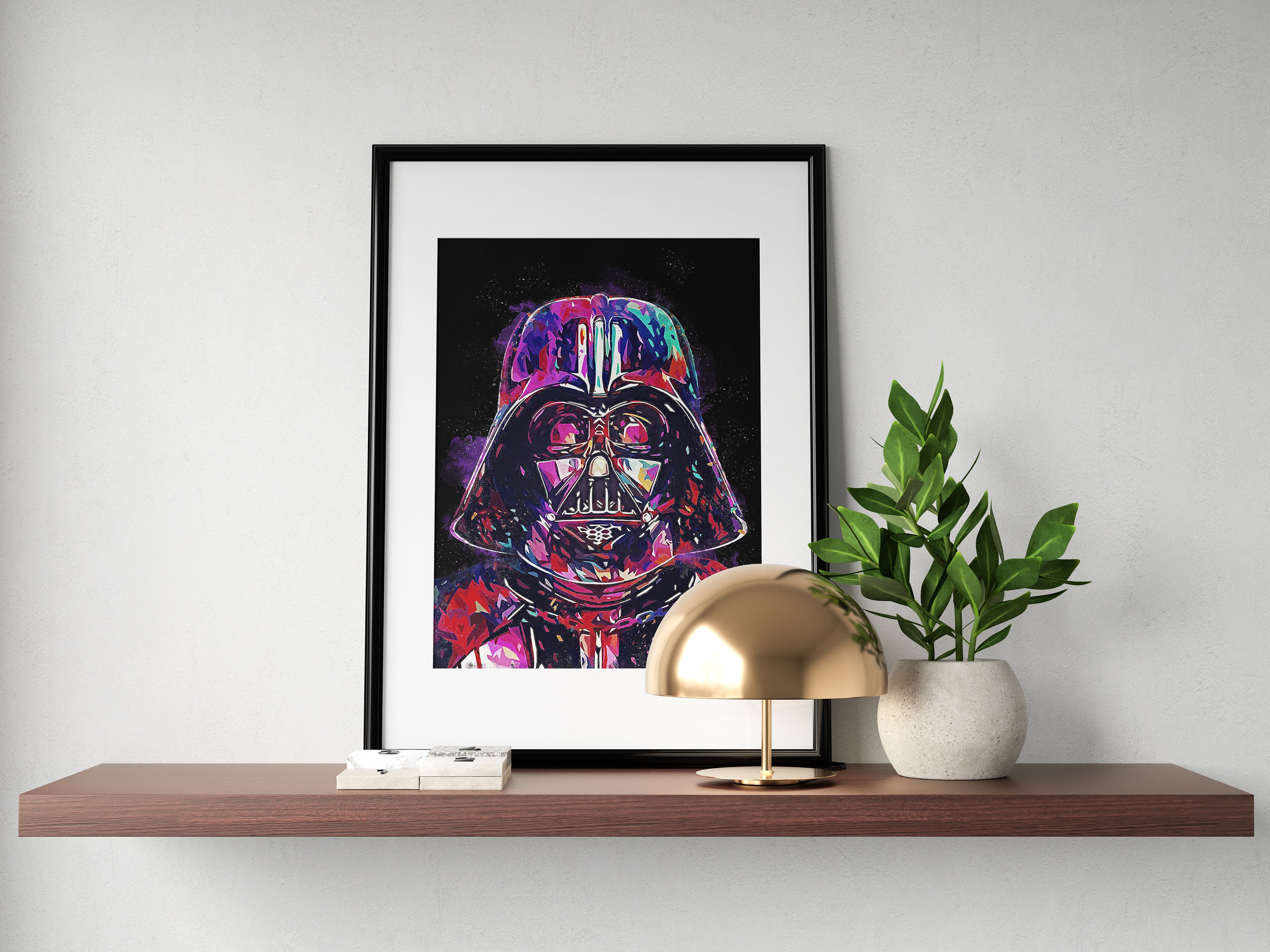 DARTH VADER Darth Vader Poster Darth Vader Digital Star - Etsy