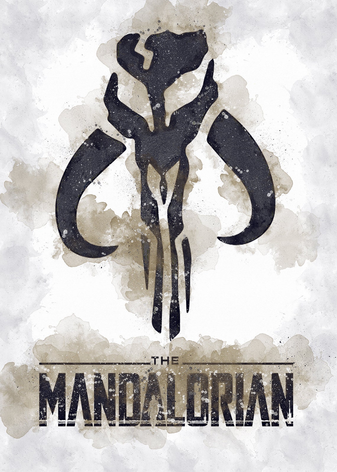 MANDALORIAN Mandalorian Logo Mandalorian Poster Bounty - Etsy