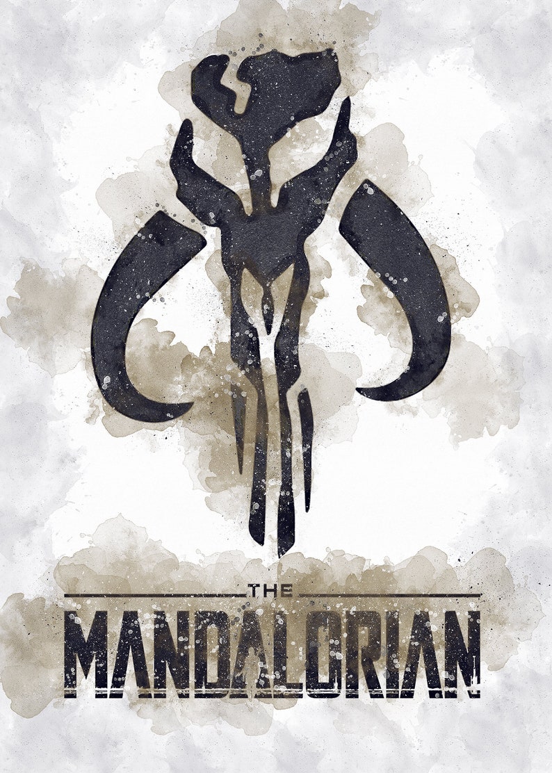 MANDALORIAN Mandalorian Logo Mandalorian Poster Bounty - Etsy