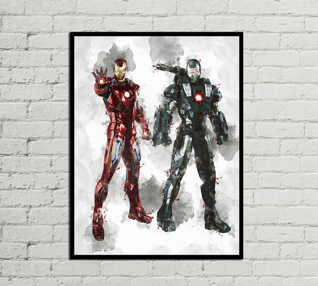Iron Man & War Machine Poster - Marvel Poster - Avengers Poster ...