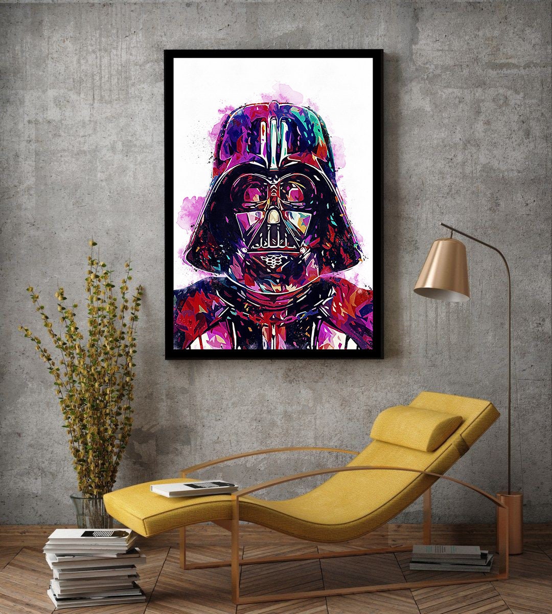DARTH VADER Darth Vader Poster Darth Vader Digital Star - Etsy