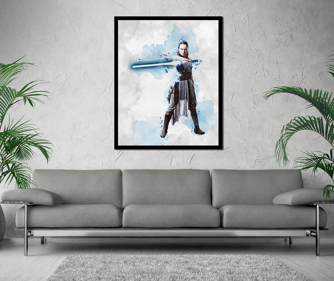 REY Rey Poster Rey Digital Star Wars Poster Digital - Etsy