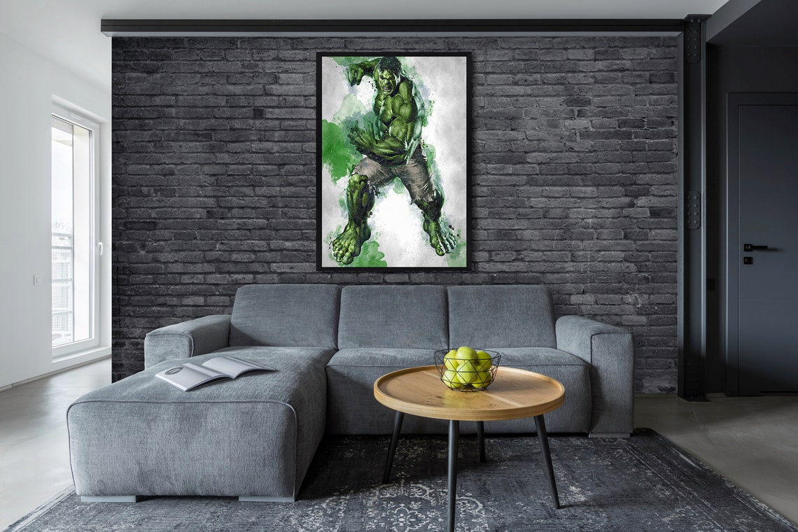 HULK Hulk Digital Marvel Poster Avengers Poster - Etsy