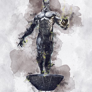 SILVER SURFER - Silver Surfer Digital - Marvel Poster - Digital ...