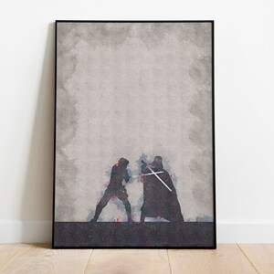 Luke Skywalker & Darth Vader Star Wars Poster Digital Download Digital ...