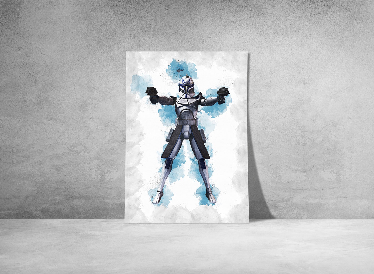 CAPTAIN REX POSTER - Star Wars Poster - Captain Rex Print - Star Wars ...