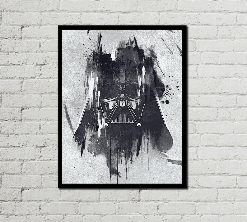 DARTH VADER Darth Vader Poster Darth Vader Digital Star - Etsy