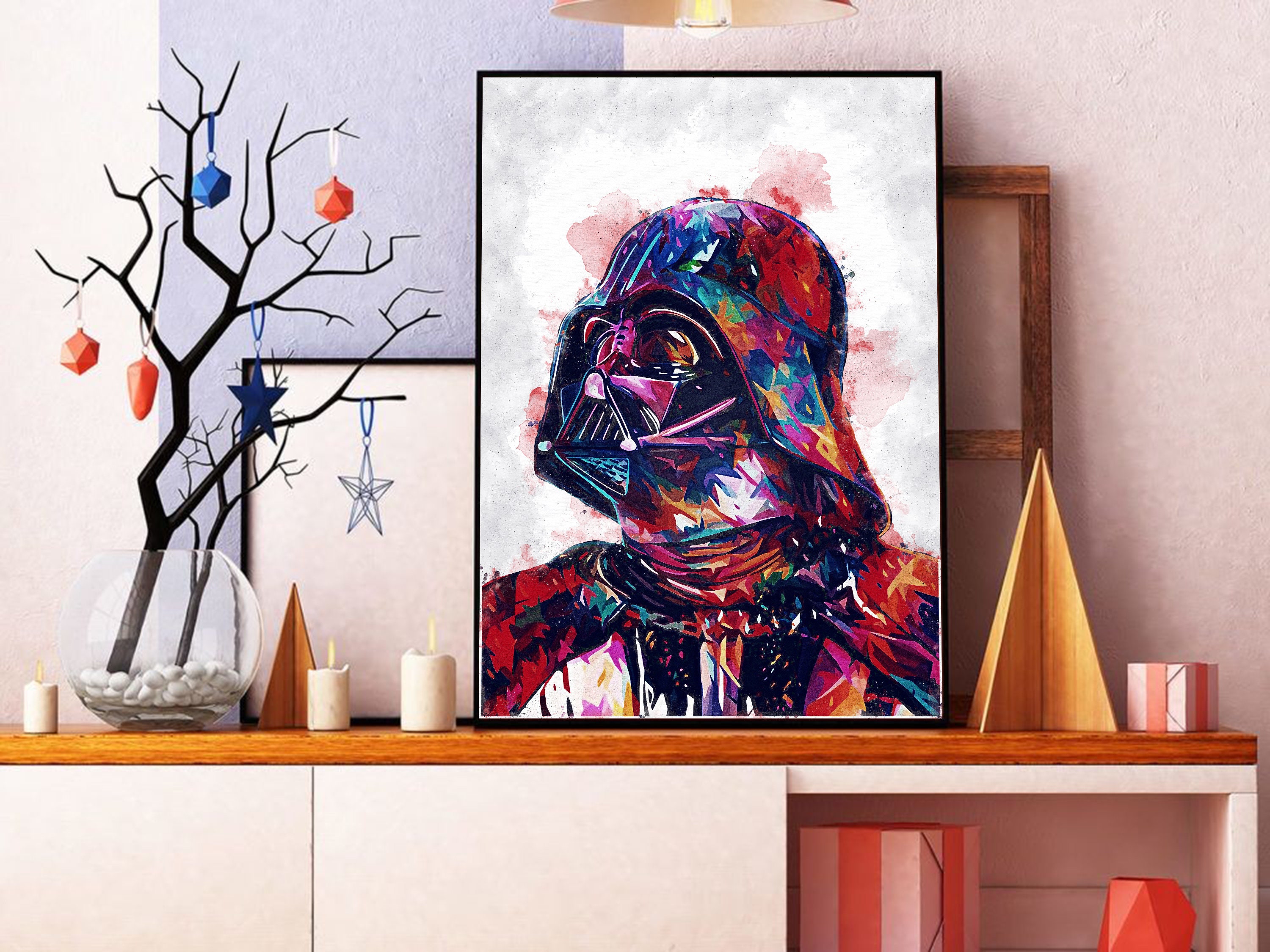 DARTH VADER Darth Vader Poster Darth Vader Digital Star | Etsy