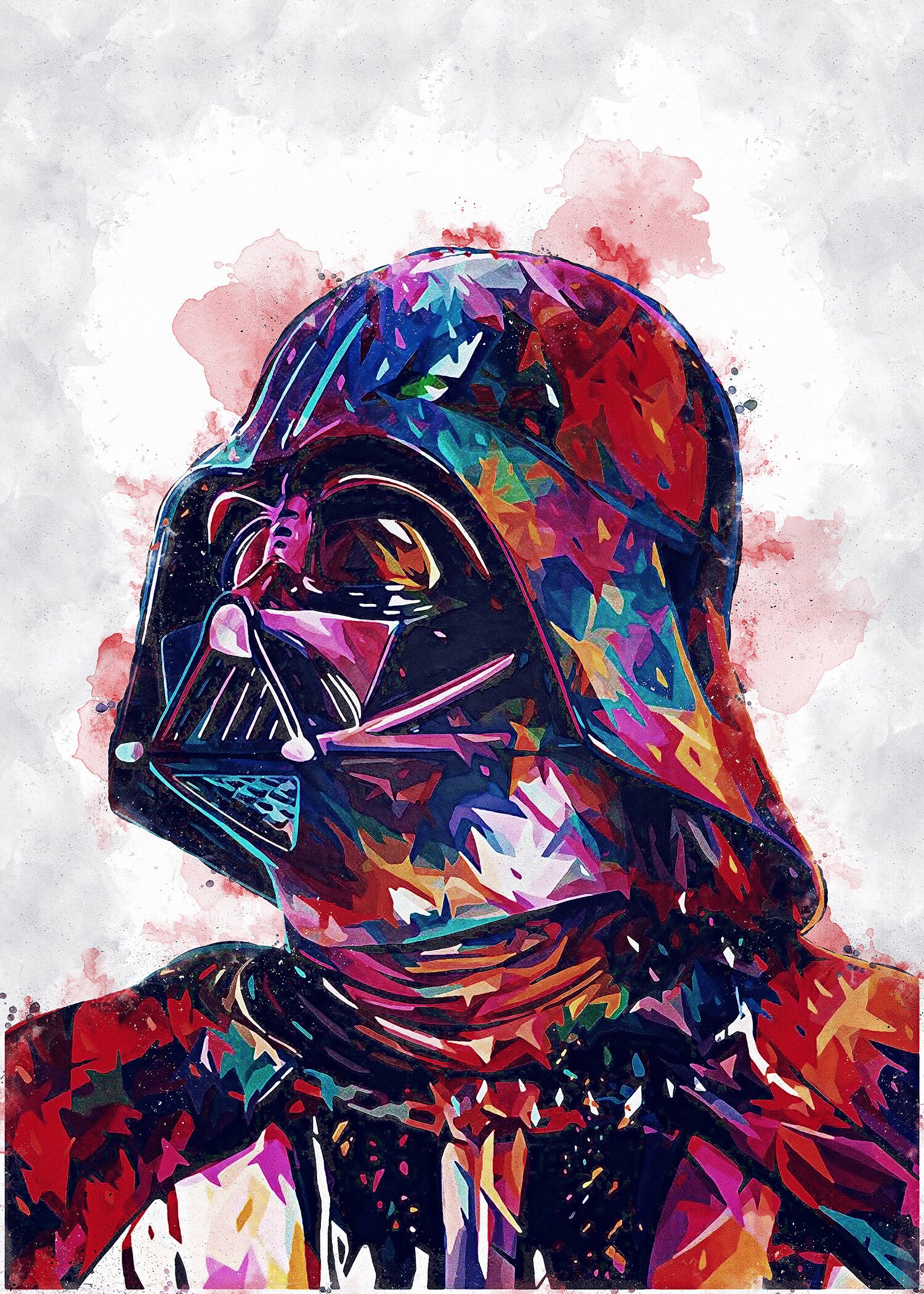 DARTH VADER Darth Vader Poster Darth Vader Digital Star | Etsy