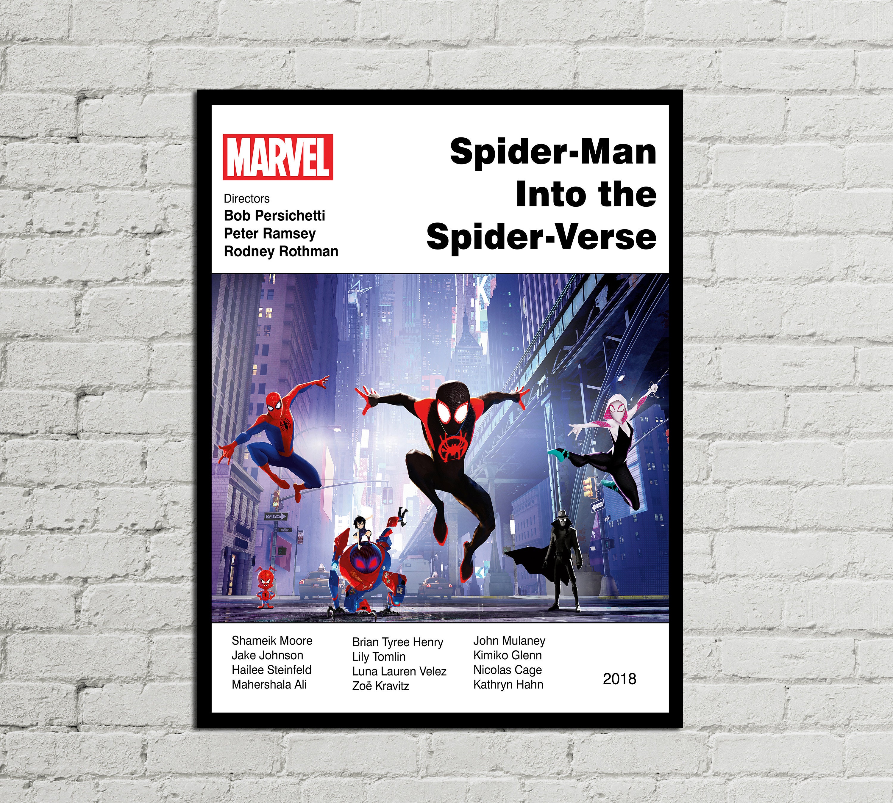 SPIDERMAN POSTER Into the Spider-verse Poster Marvel - Etsy