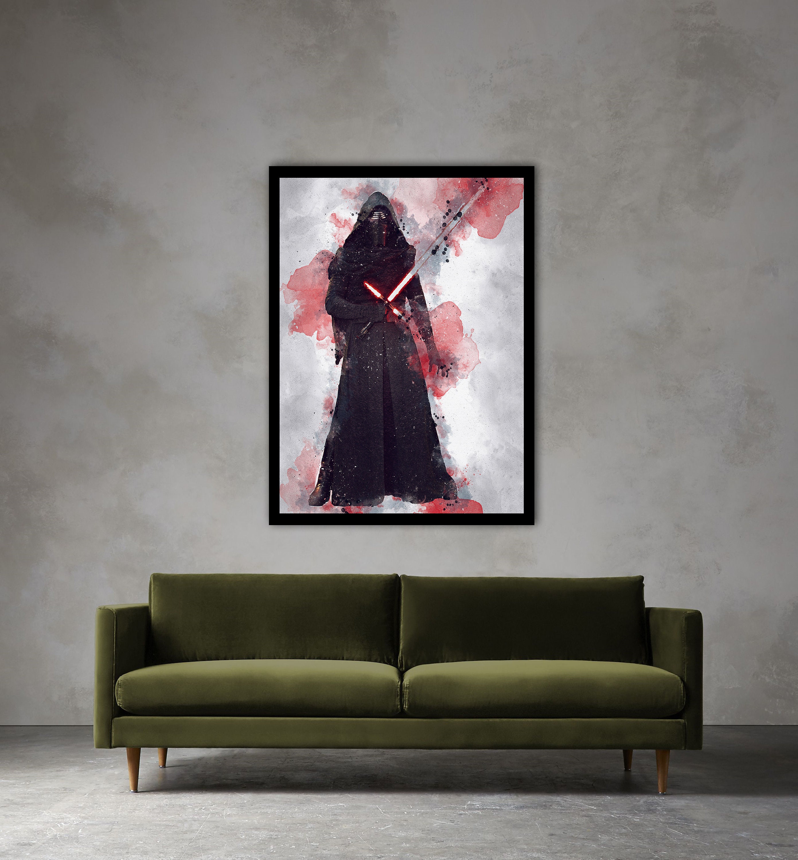 KYLO REN Kylo Ren Poster Kylo Ren Digital Star Wars | Etsy