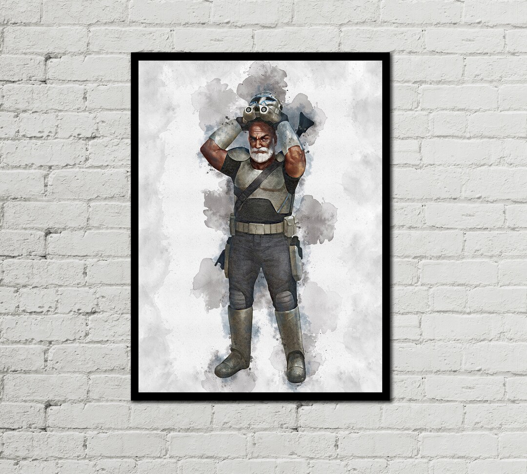 CAPTAIN REX POSTER Star Wars Poster Captain Rex Print Star Wars Print ...