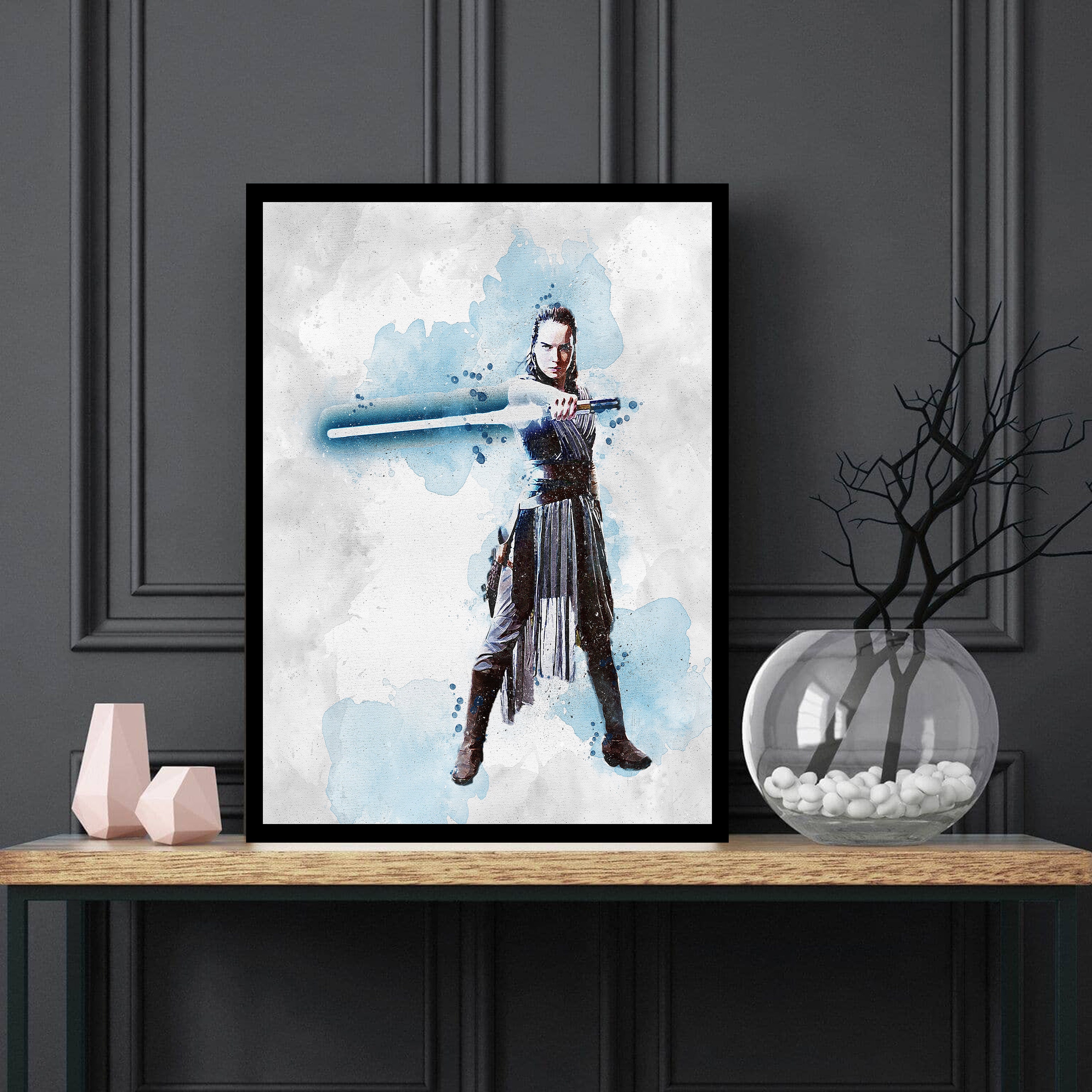 REY Rey Poster Rey Digital Star Wars Poster Digital - Etsy