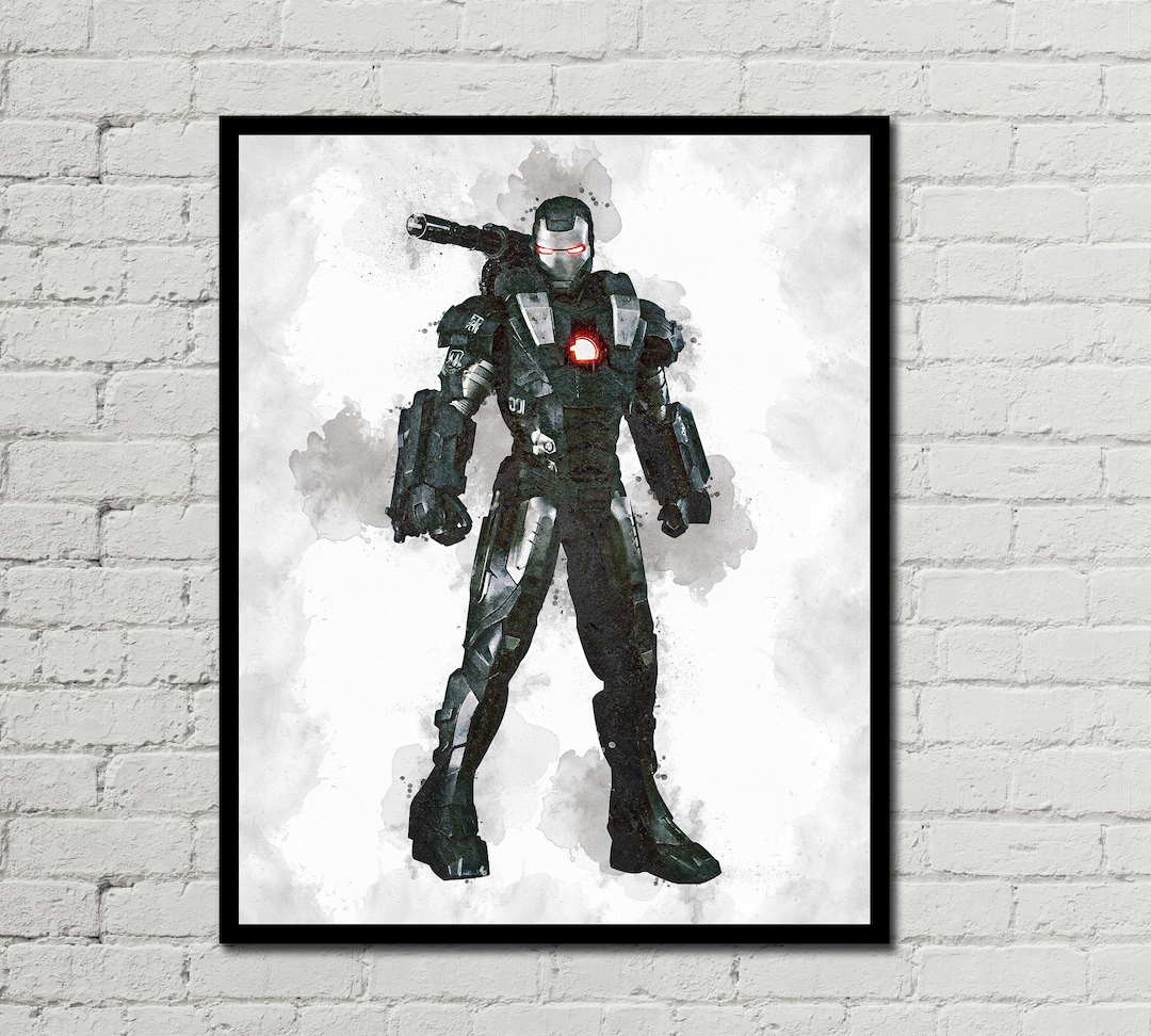 WAR MACHINE POSTER - Marvel Poster - Avengers Poster - Digital Download ...