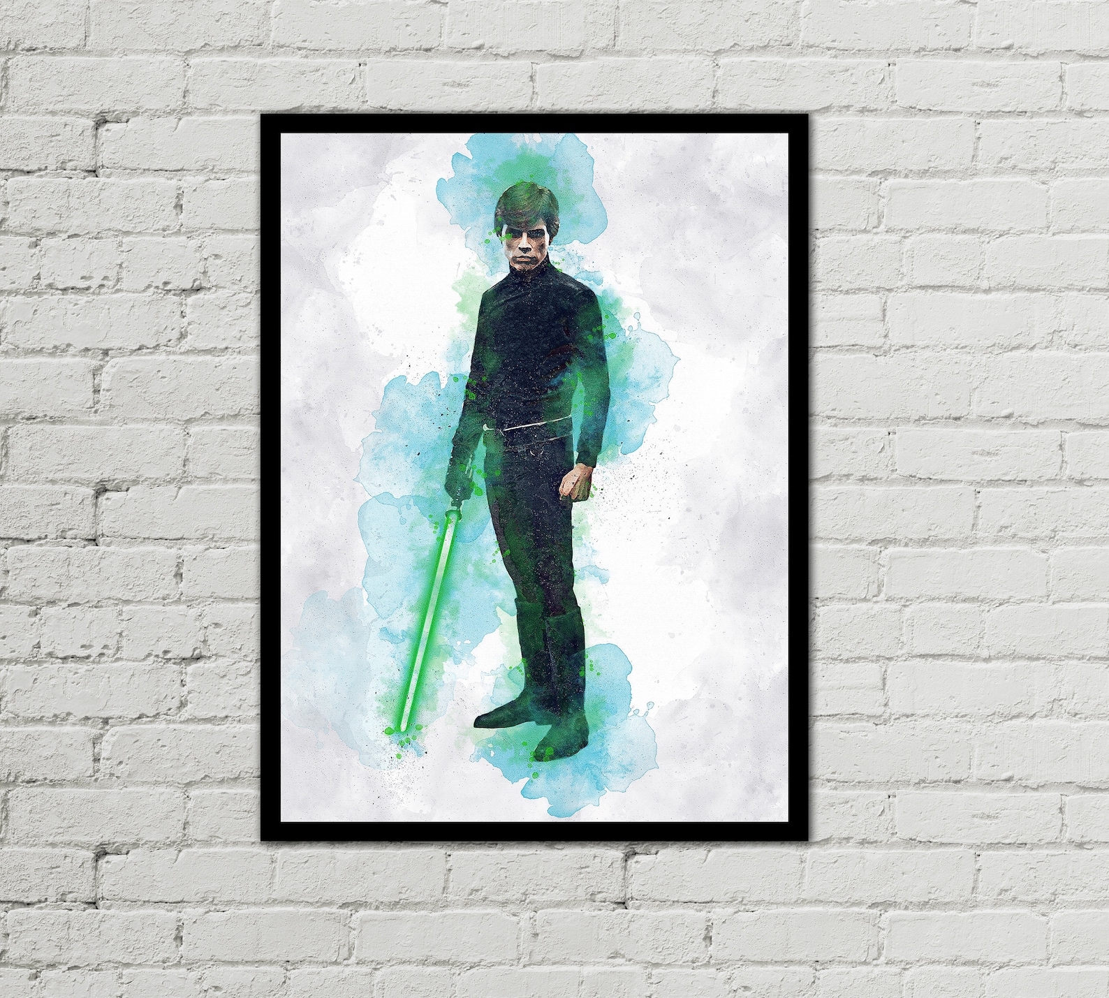 LUKE SKYWALKER - Luke Skywalker Digital - Star Wars Poster - Digital ...