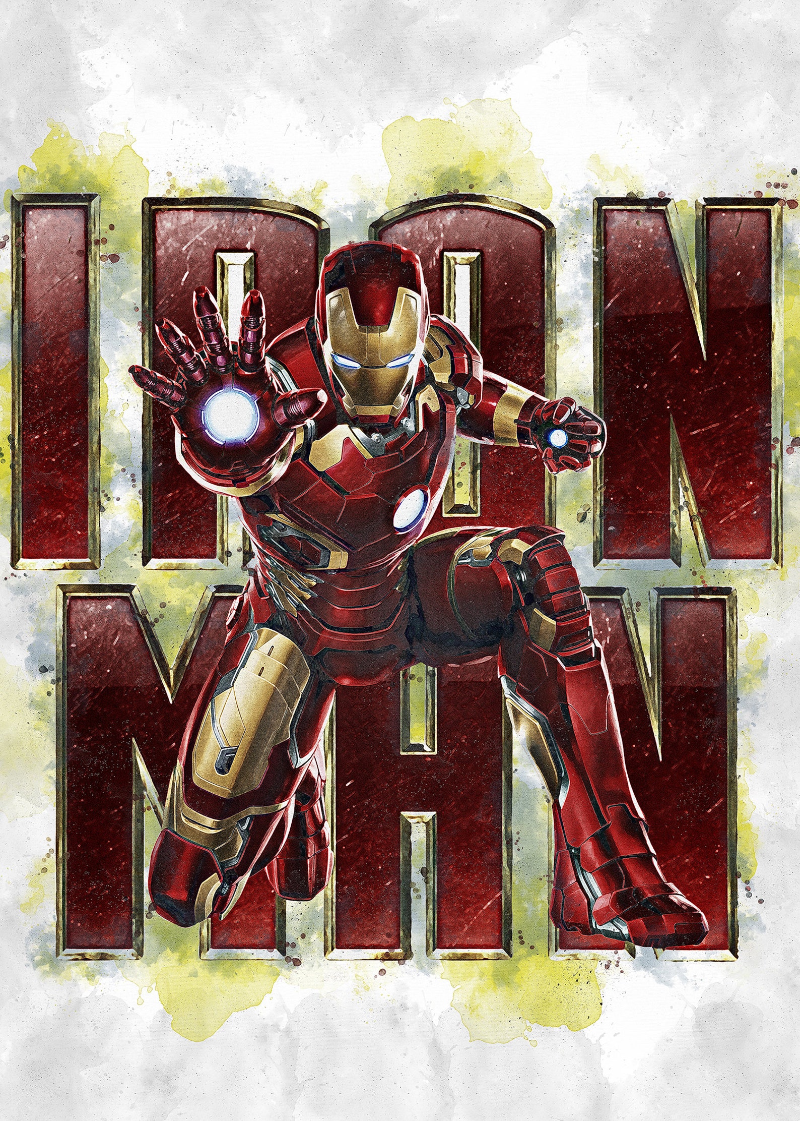 IRON MAN Iron Man Digital Marvel Poster Avengers Poster - Etsy