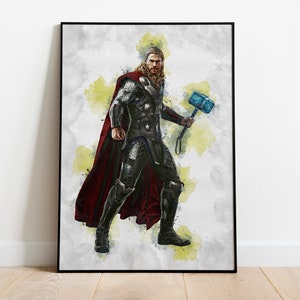 THOR - Thor Digital - Marvel Poster - Avengers Poster - Digital ...