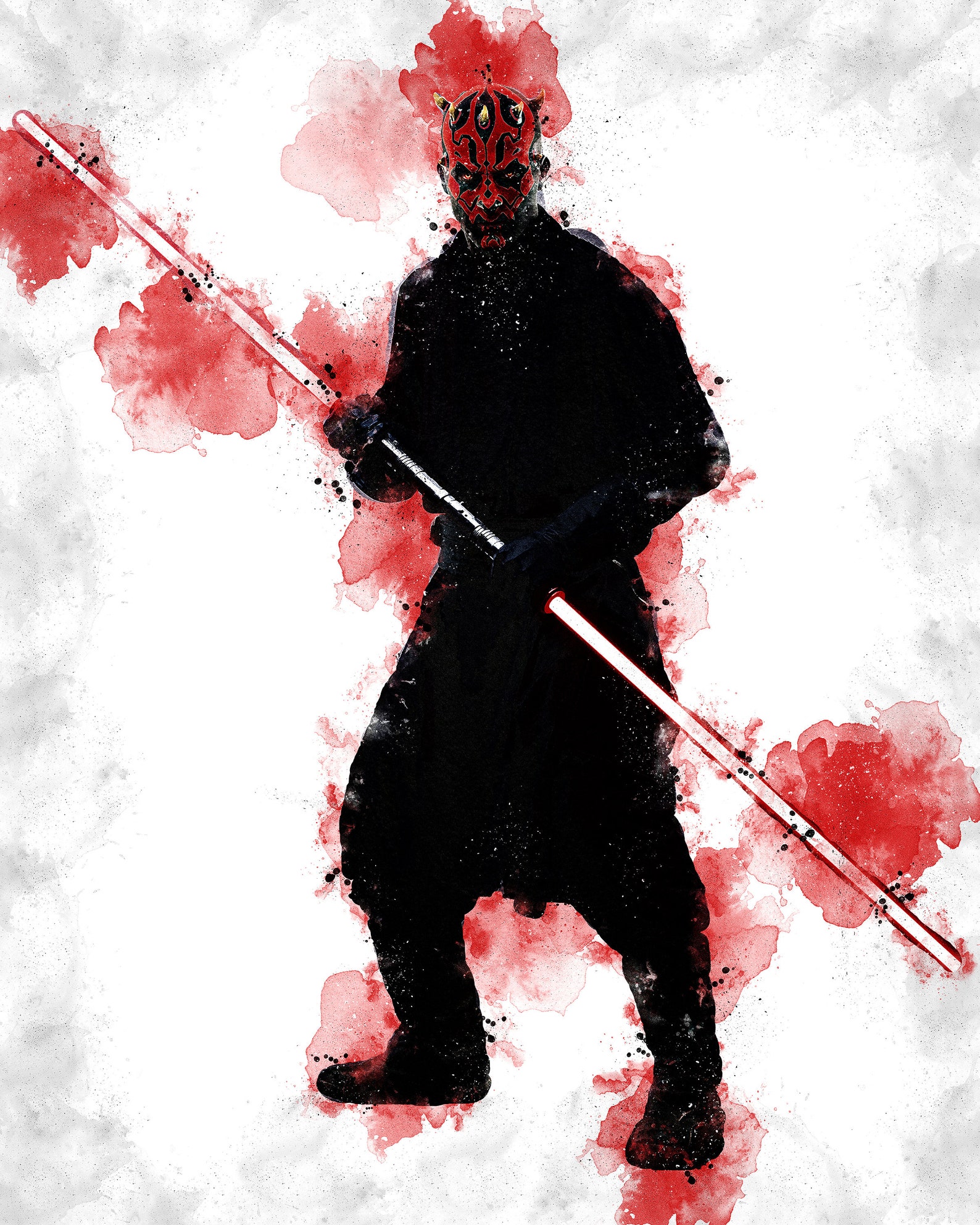 Star Wars Dark Side Set - Darth Vader, Darth Maul, Kylo Ren, Sith Lord ...