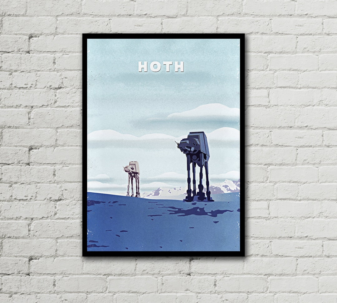 STAR WARS POSTER Hoth Poster Battle of Hoth Poster Star Wars Print ...