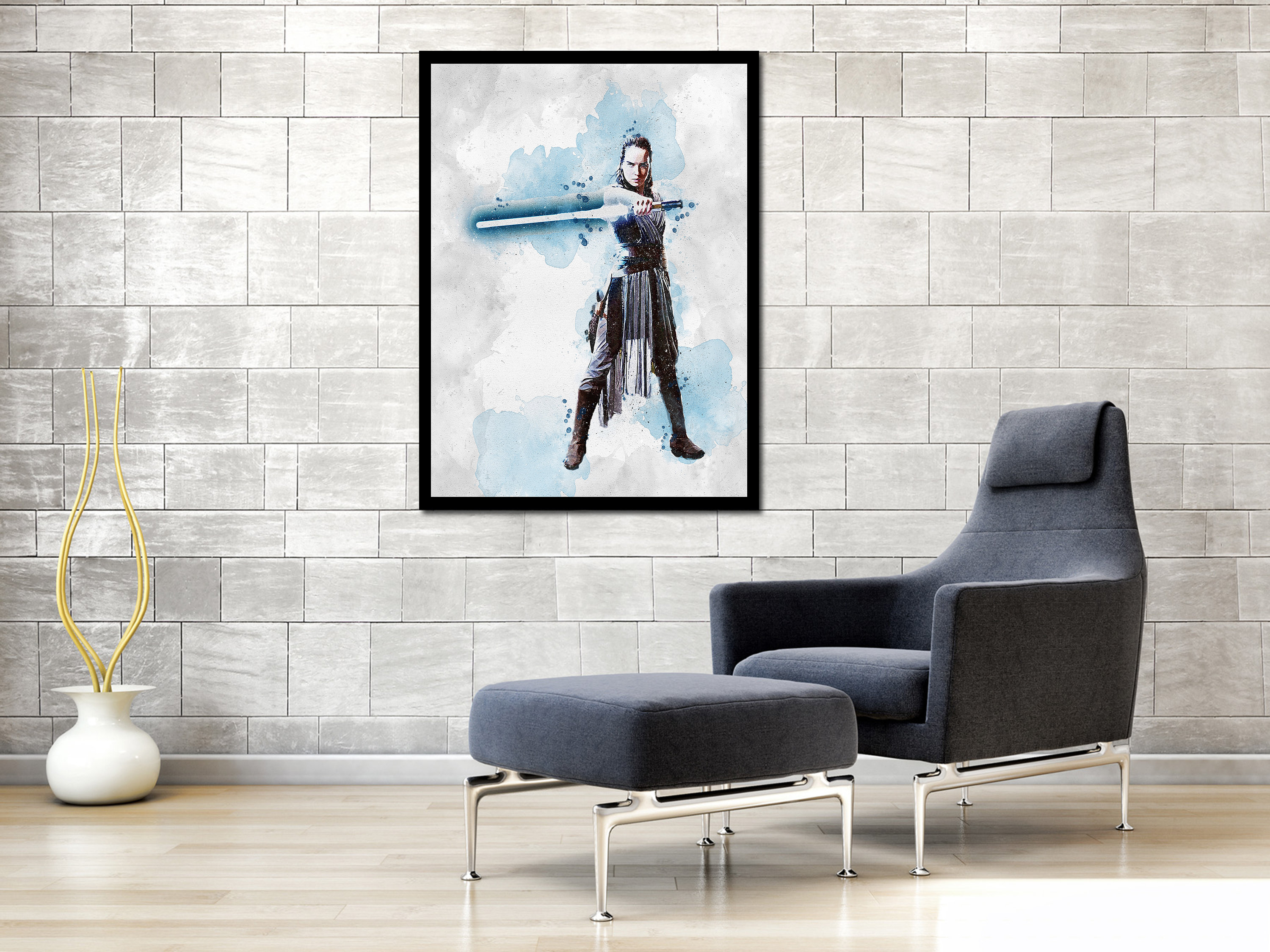 REY Rey Poster Rey Digital Star Wars Poster Digital | Etsy