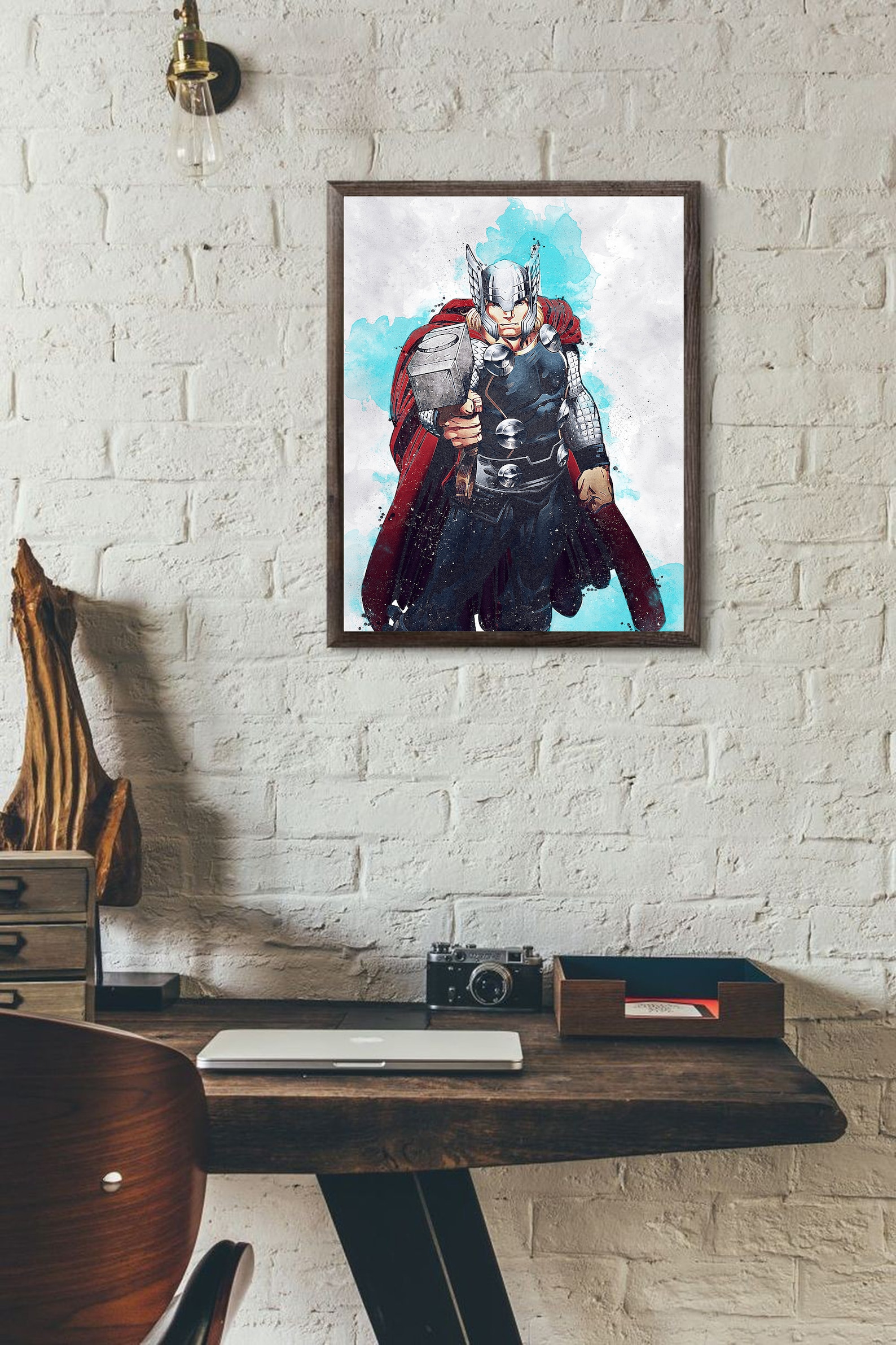THOR Thor Digital Marvel Poster Avengers Poster - Etsy