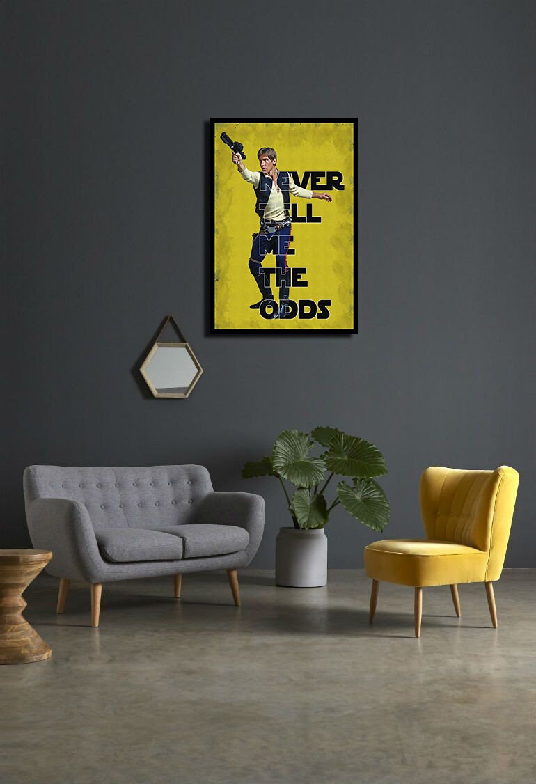 HAN SOLO Han Solo Digital Star Wars Poster Digital - Etsy