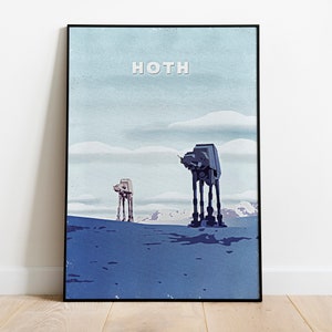 STAR WARS POSTER Hoth Poster Battle of Hoth Poster Star Wars Print ...