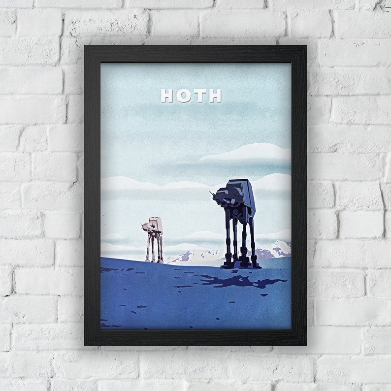 STAR WARS POSTER - Hoth Poster - Battle of Hoth Poster - Star Wars ...
