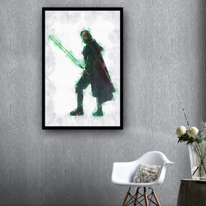 LUKE SKYWALKER Luke Skywalker Digital Star Wars Poster Digital Download ...