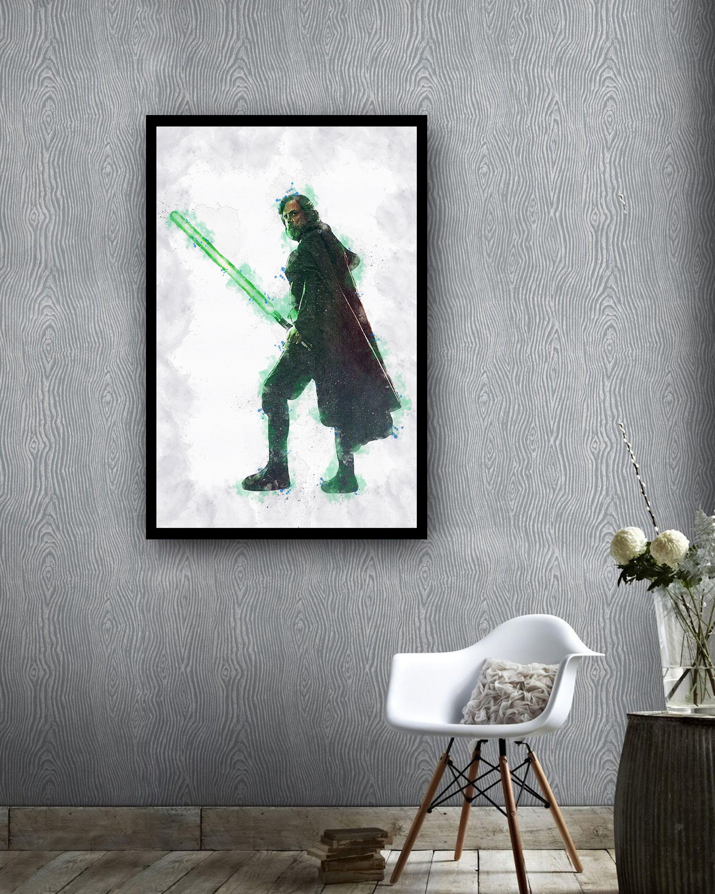 LUKE SKYWALKER Luke Skywalker Digital Star Wars Poster - Etsy